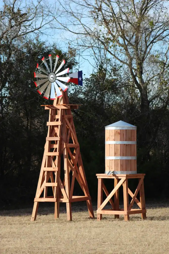 15-Foot Decorative Windmill for Backyard or Garden