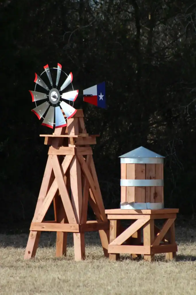 8-Foot Decorative Windmill | Rustic Outdoor Yard Décor